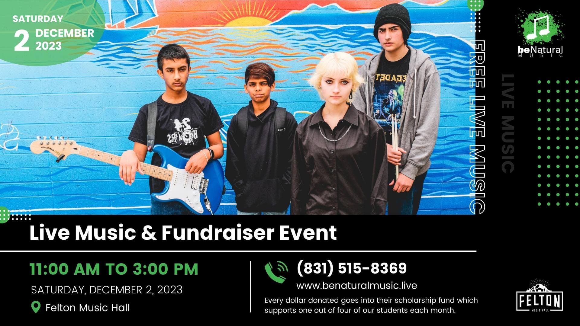 Be Natural Music Showcases 8 Bands Along With Its Fall Fundraiser at ...