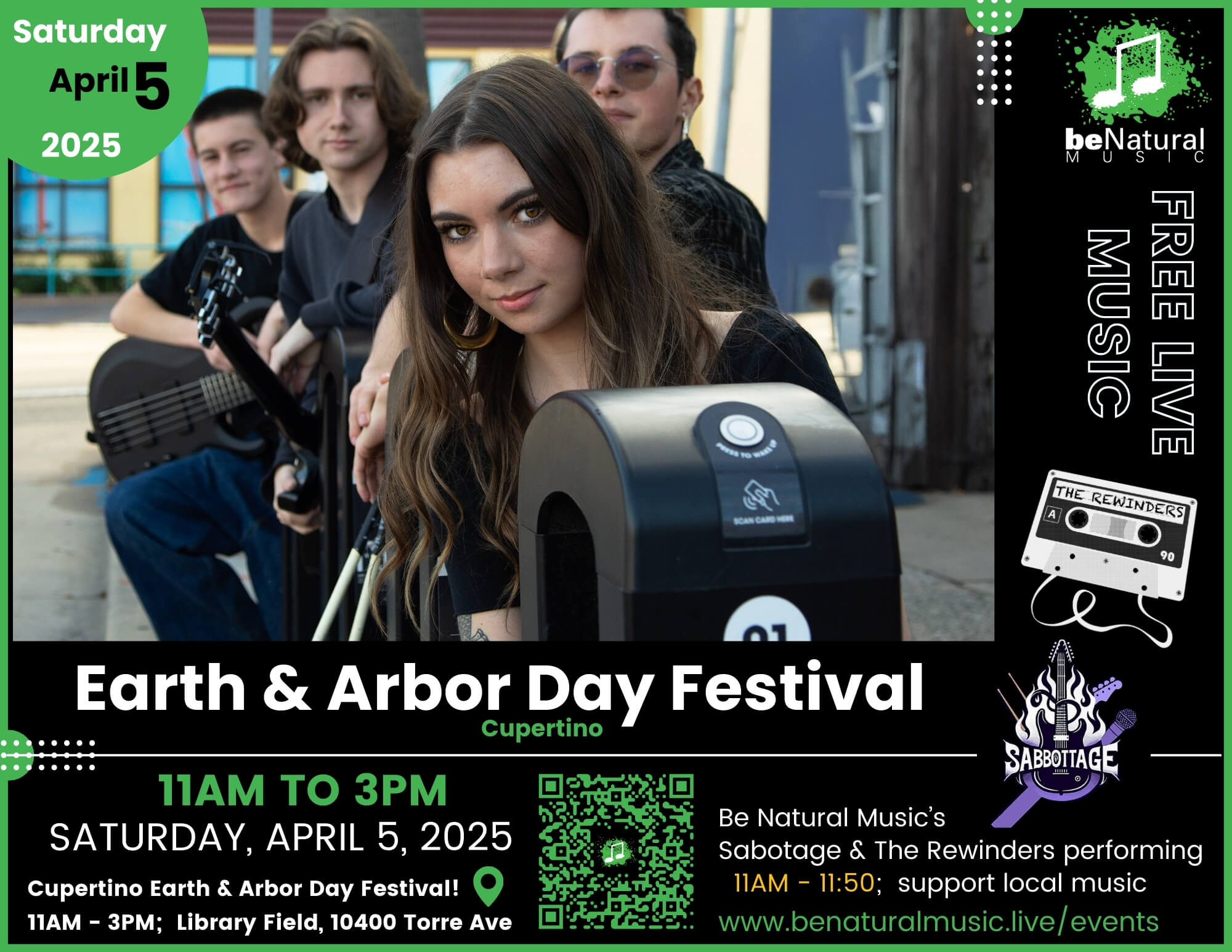 Earth & Arbor Day Festival in Library Field - Be Natural Music